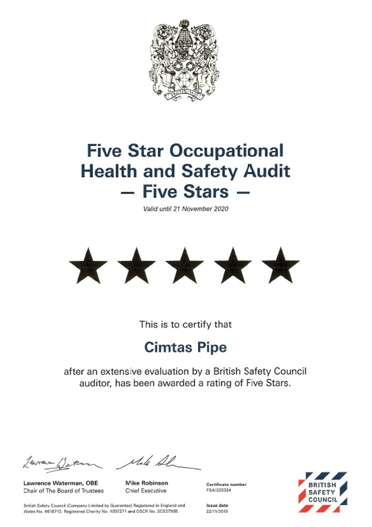 Cimtas | Certification