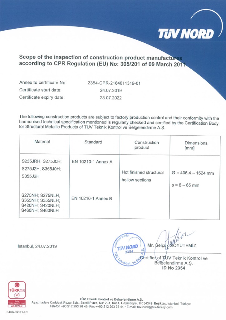 Cimtas | Certification